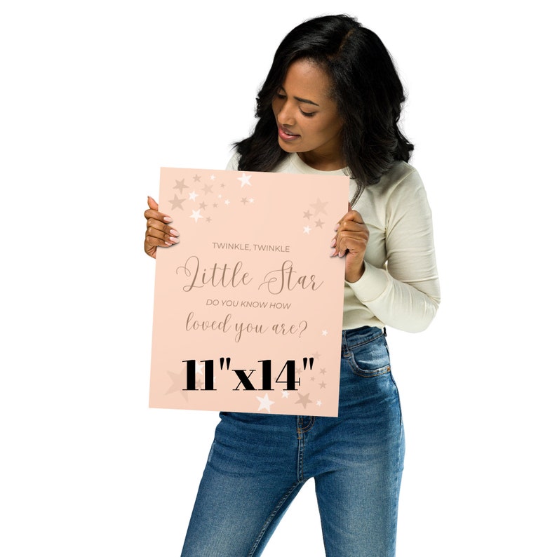 Twinkle Twinkle Little Star Poster, Kids Room Wall Décor, Baby Nursery ...