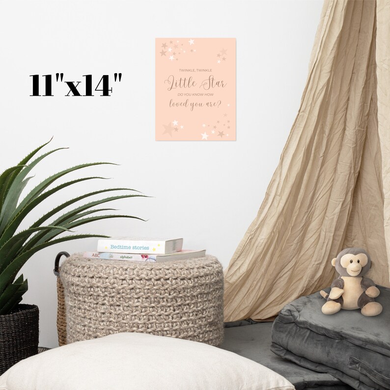 Twinkle Twinkle Little Star Poster, Kids Room Wall Décor, Baby Nursery ...