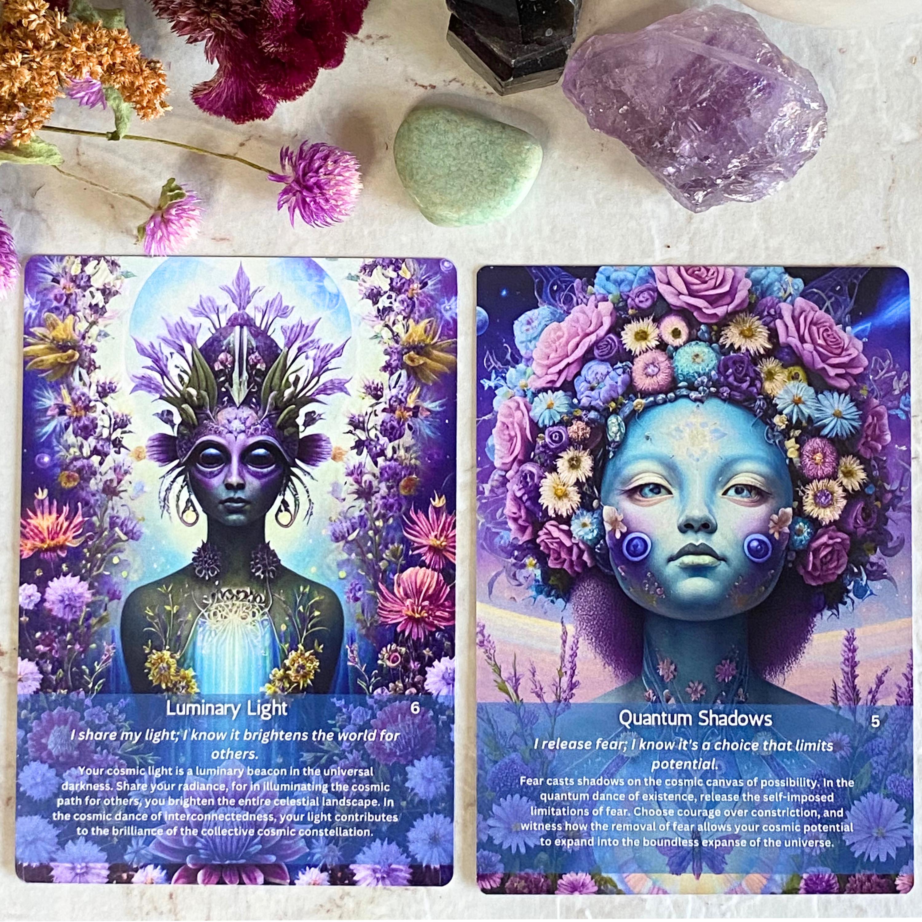 Unique Alien Art Oracle Deck Enhance Tarot Readings With Cosmic Oracle ...