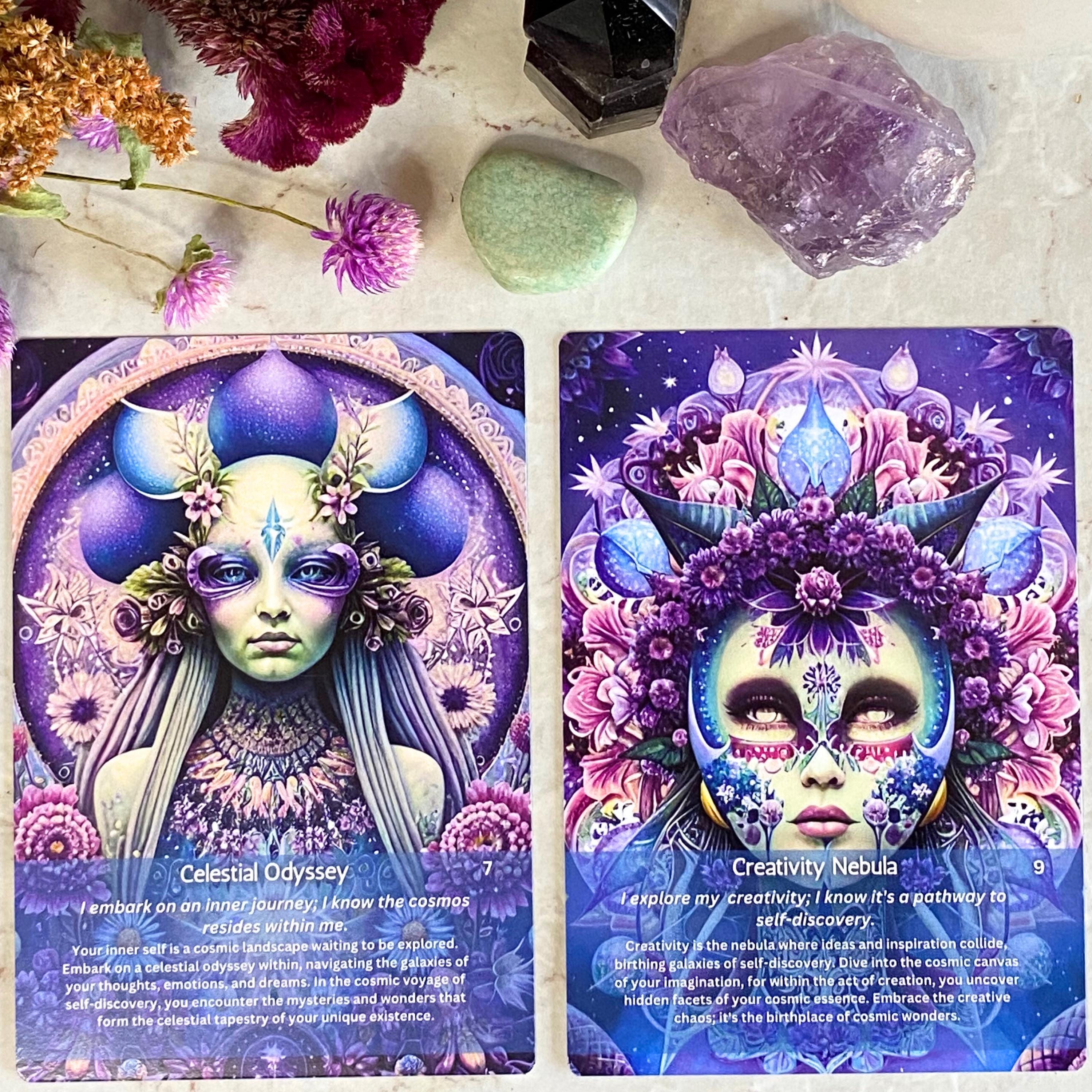 Unique Alien Art Oracle Deck Enhance Tarot Readings With Cosmic Oracle ...