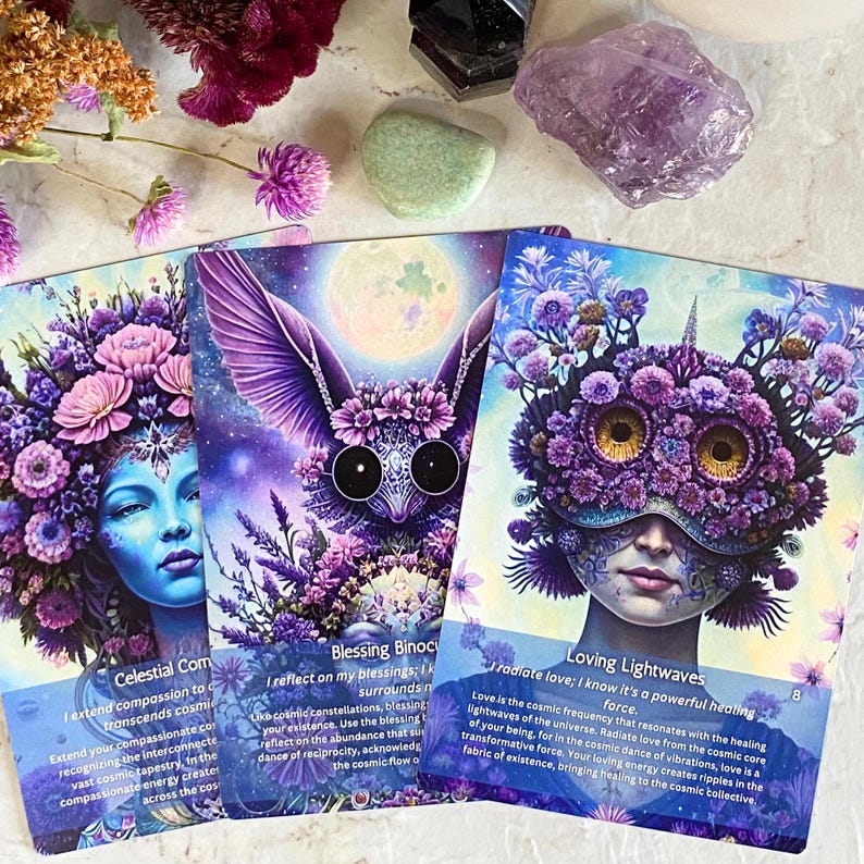 Unique Alien Art Oracle Deck Enhance Tarot Readings With Cosmic Oracle ...