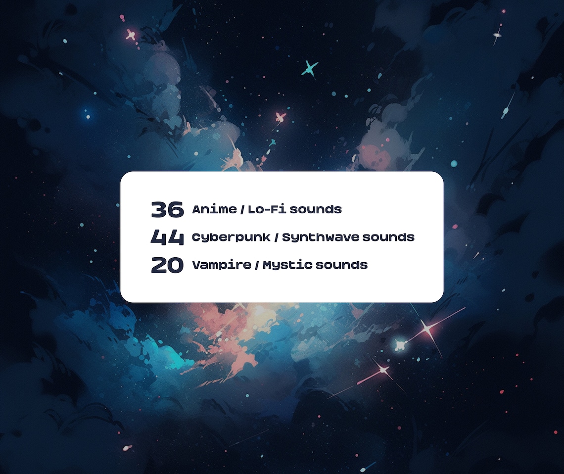 100 Twitch Audio Alerts - Anime, Lo-fi, Vampire, Cyberpunk and More ...