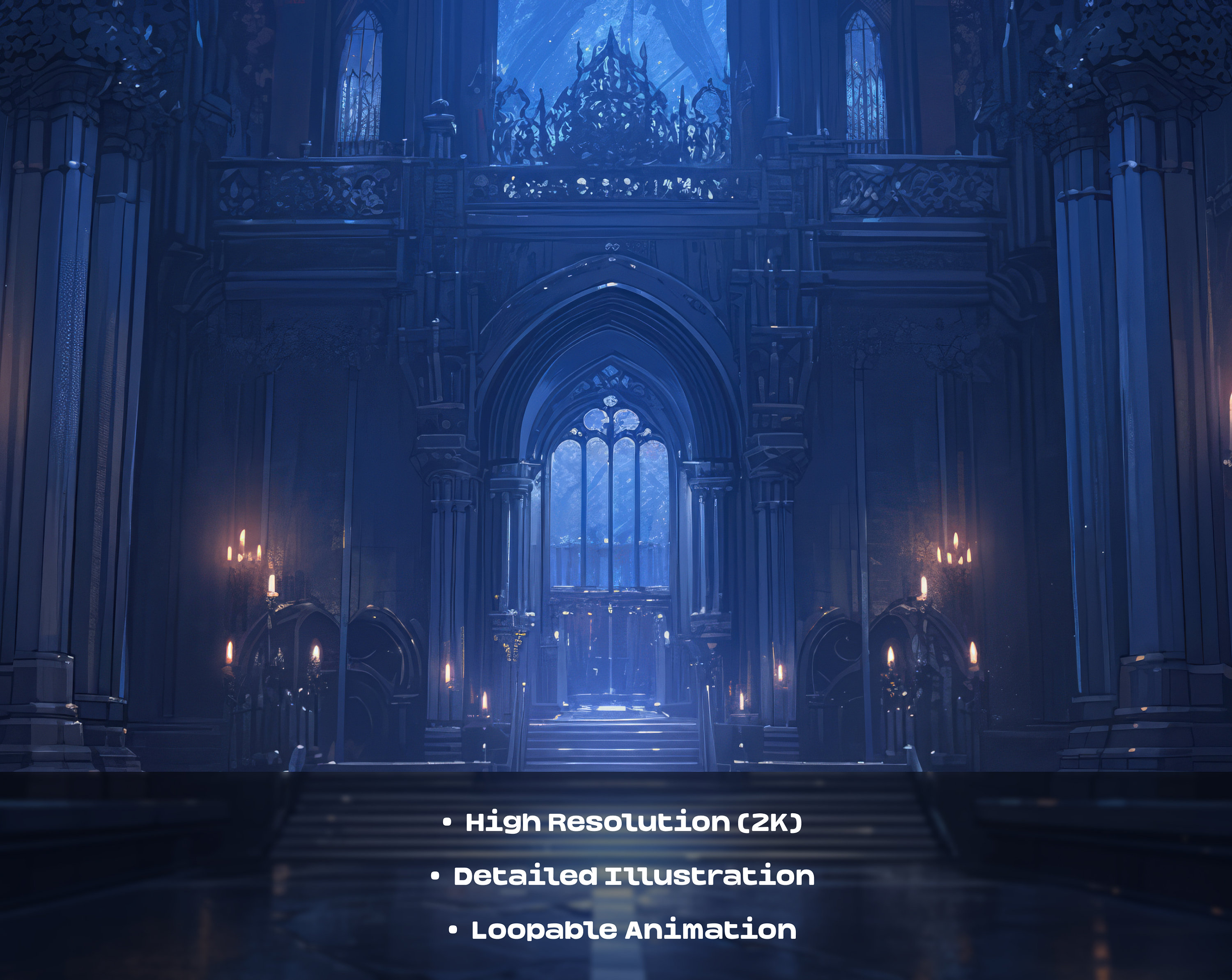4 ANIMATED BACKGROUNDS | Vampire Castle Background | Vampire Looped ...