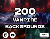 200 Vampire Vtuber Backgrounds Castles Vampire House Stream - Etsy