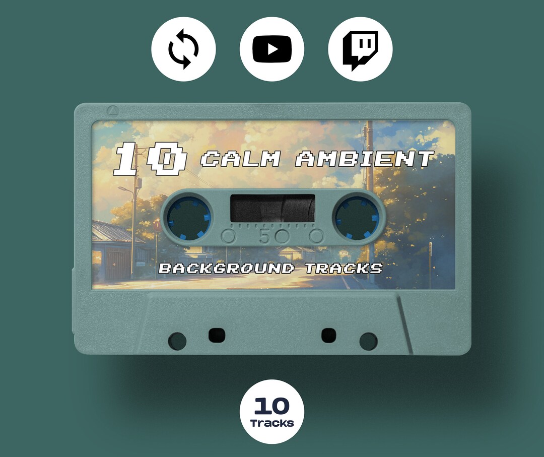 Twitch Music Streamer LOOPABLE Calm Ambient Music, 10 Tracks, Mood ...