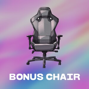 VTUBER 4 Gaming Chairs Set, VTUBER Asset | High Quality PNG Files ...