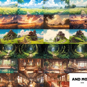 50 Ghibli Vtuber Backgrounds, Ghibli Style, Stream Background, Virtual ...