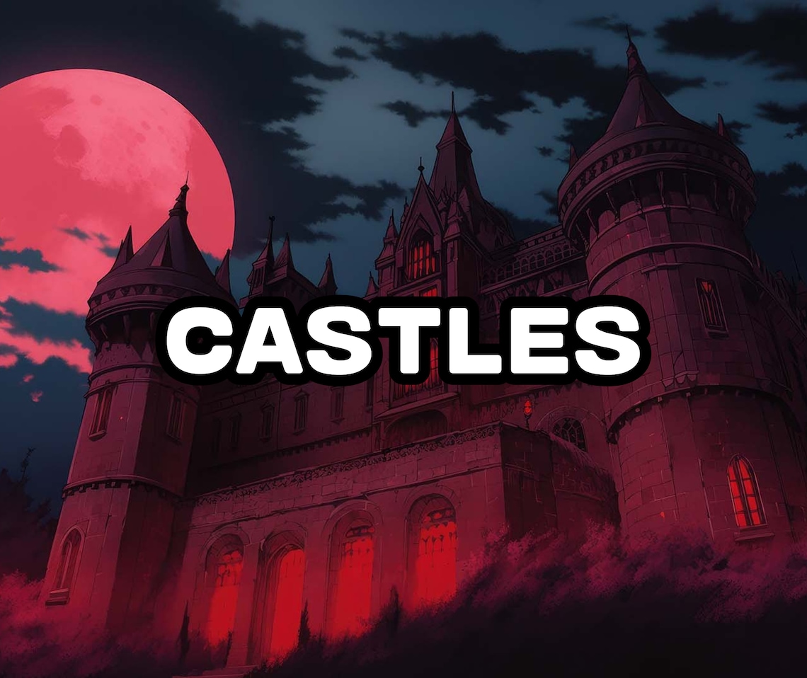 200 Vampire Vtuber Backgrounds Castles Vampire House Stream - Etsy