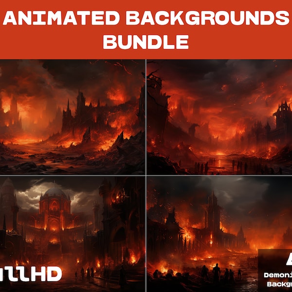 Animated Background Hell - Etsy