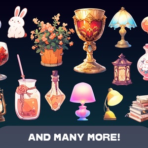 50 VTUBER Assets Bundle, VTUBER Asset | High Quality PNG Files ...