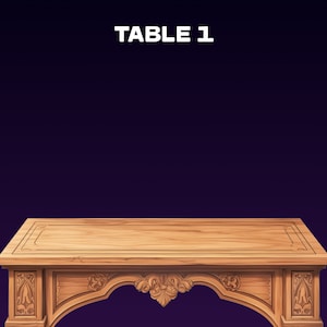 4 Vtuber Fantasy Tables Set / Desk Asset | Assets for Vtuber - Props ...