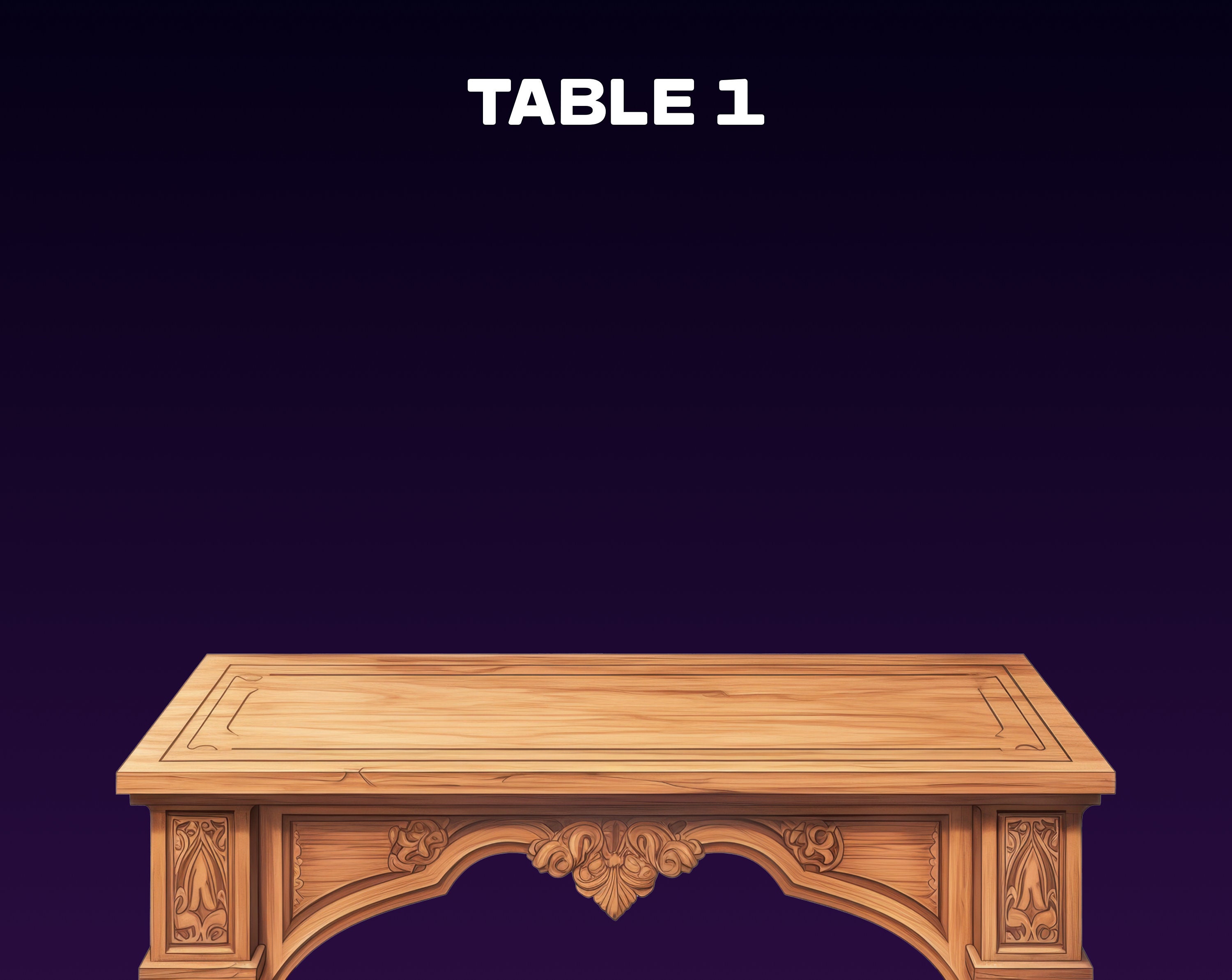 4 Vtuber Fantasy Tables Set / Desk Asset | Assets for Vtuber - Props ...