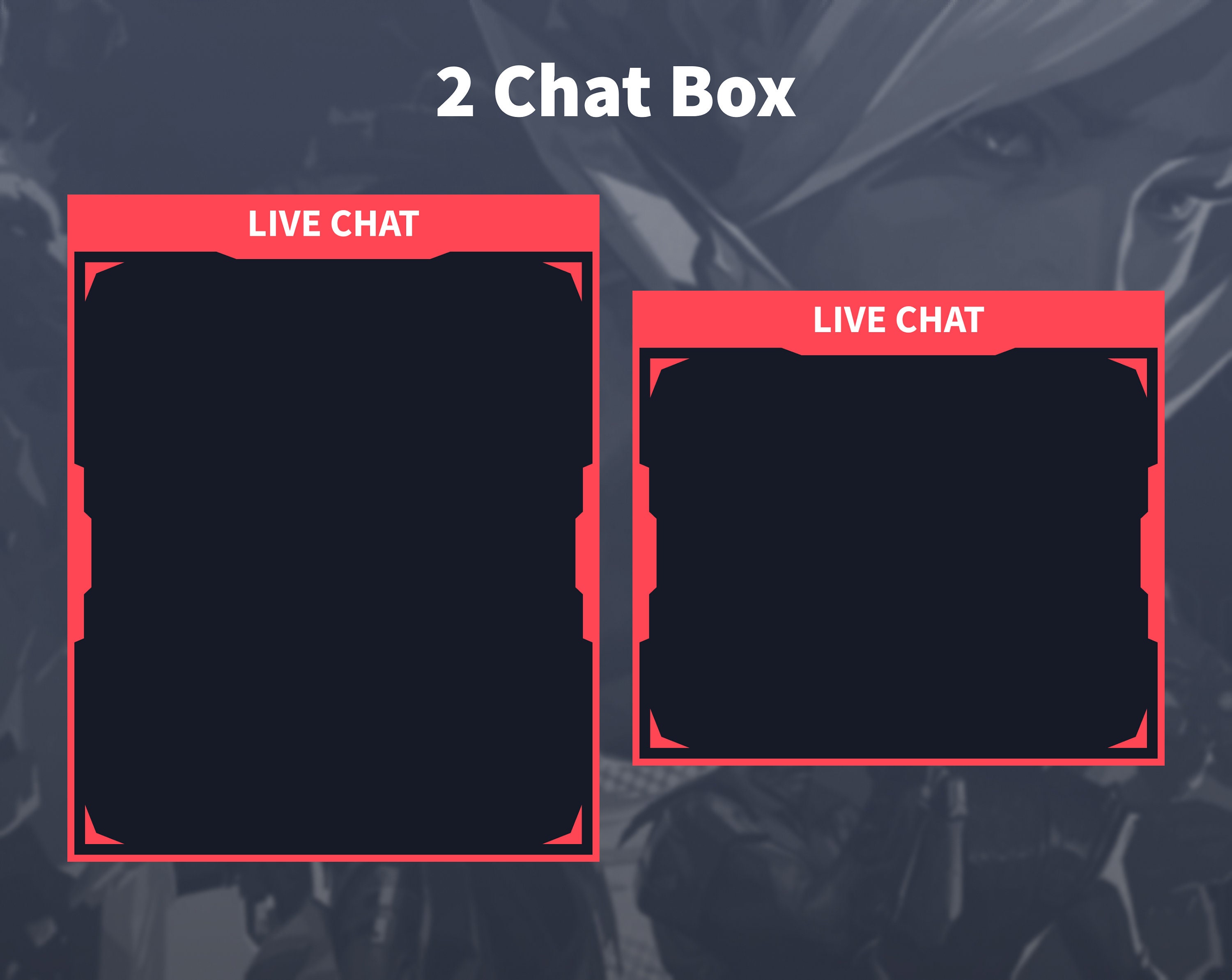 Animated Stream Overlay Package for Twitch, Valorant Gaming Theme ...