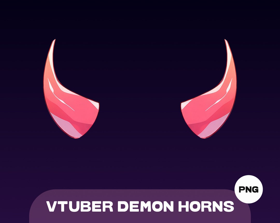 VTUBER Demon Horns | Fantasy Horns | Red Horns | Cute Horns | Vtuber ...