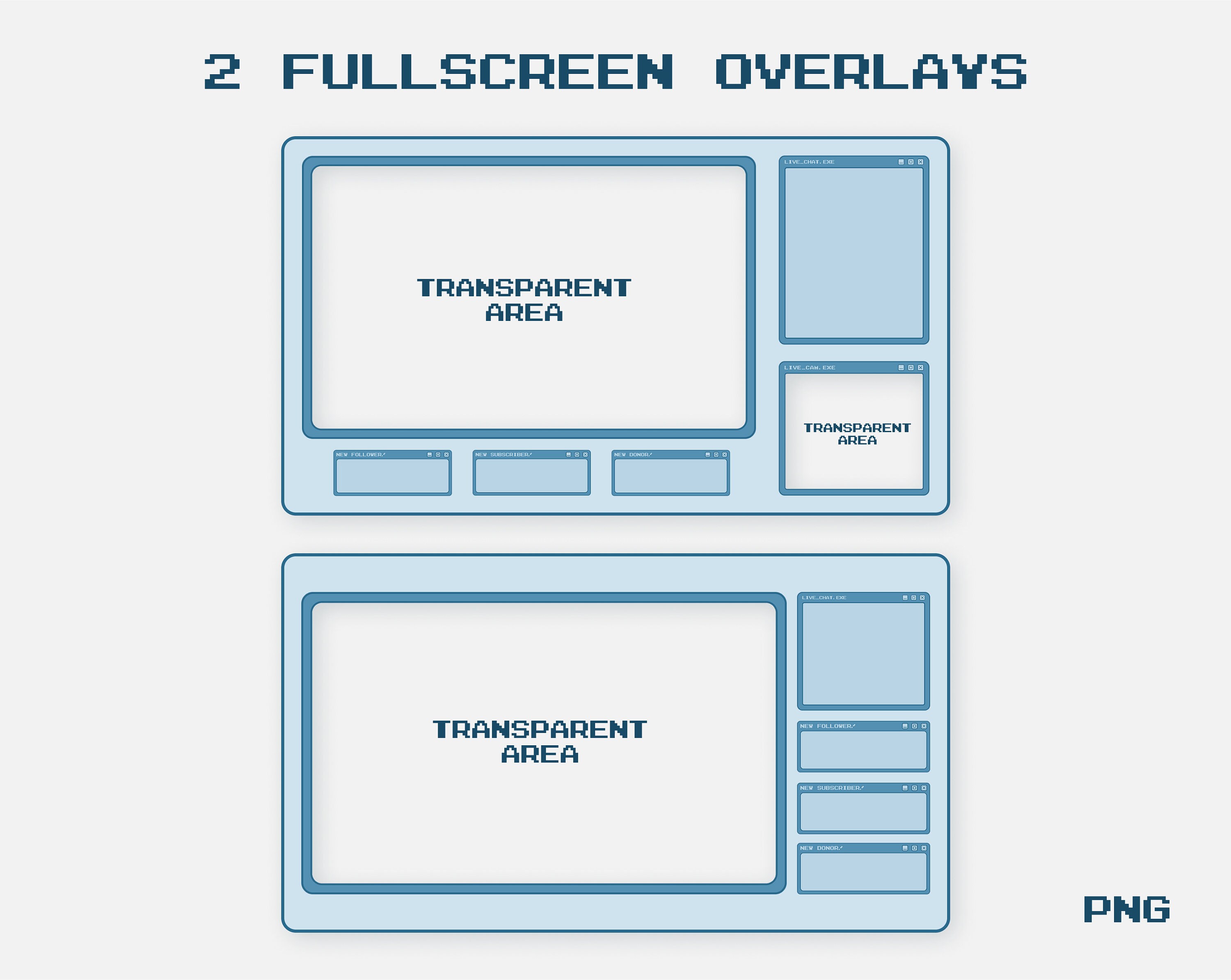 Stream Overlay Package for Twitch Cute Windows Theme Overlay - Etsy
