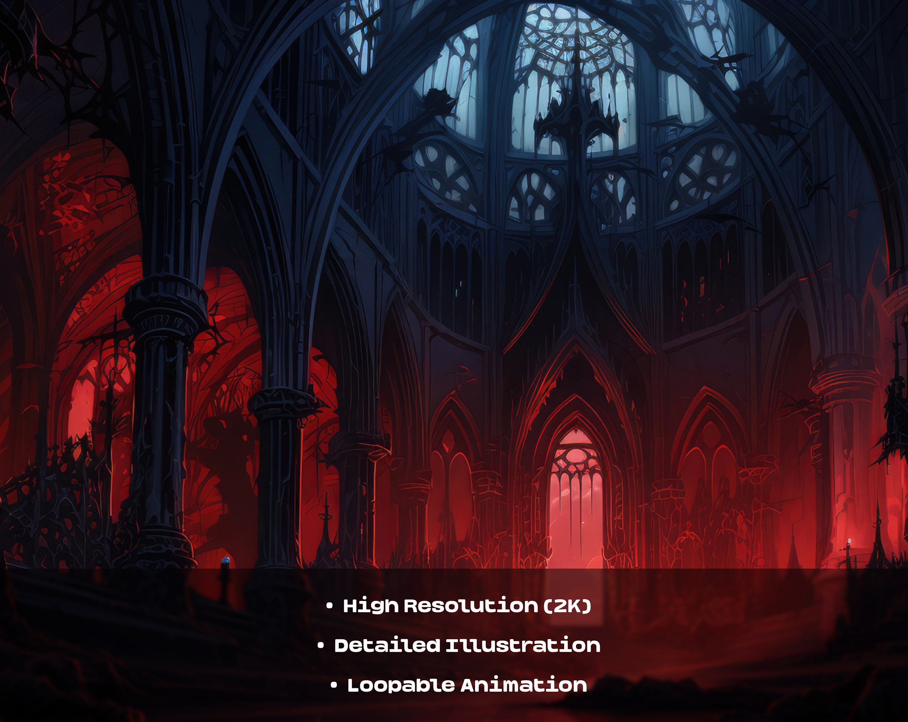 4 ANIMATED BACKGROUNDS Vampire Castle Background Vampire - Etsy