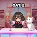 VTUBER 4 Cats Set, VTUBER Asset | High Quality PNG Files | Transparent ...