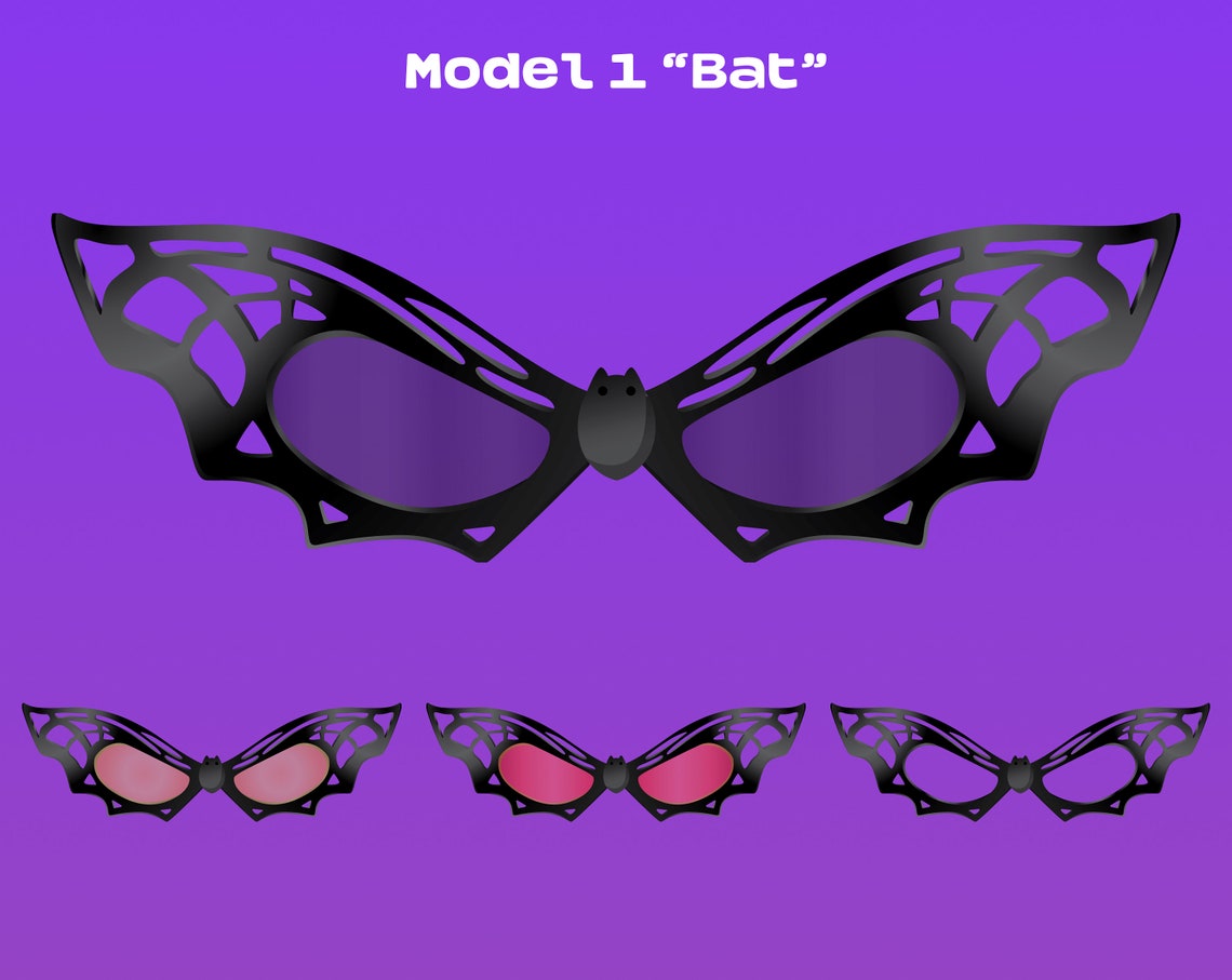 Halloween Vtuber Glasses Assets | Mask Pack (digital Download) - Etsy