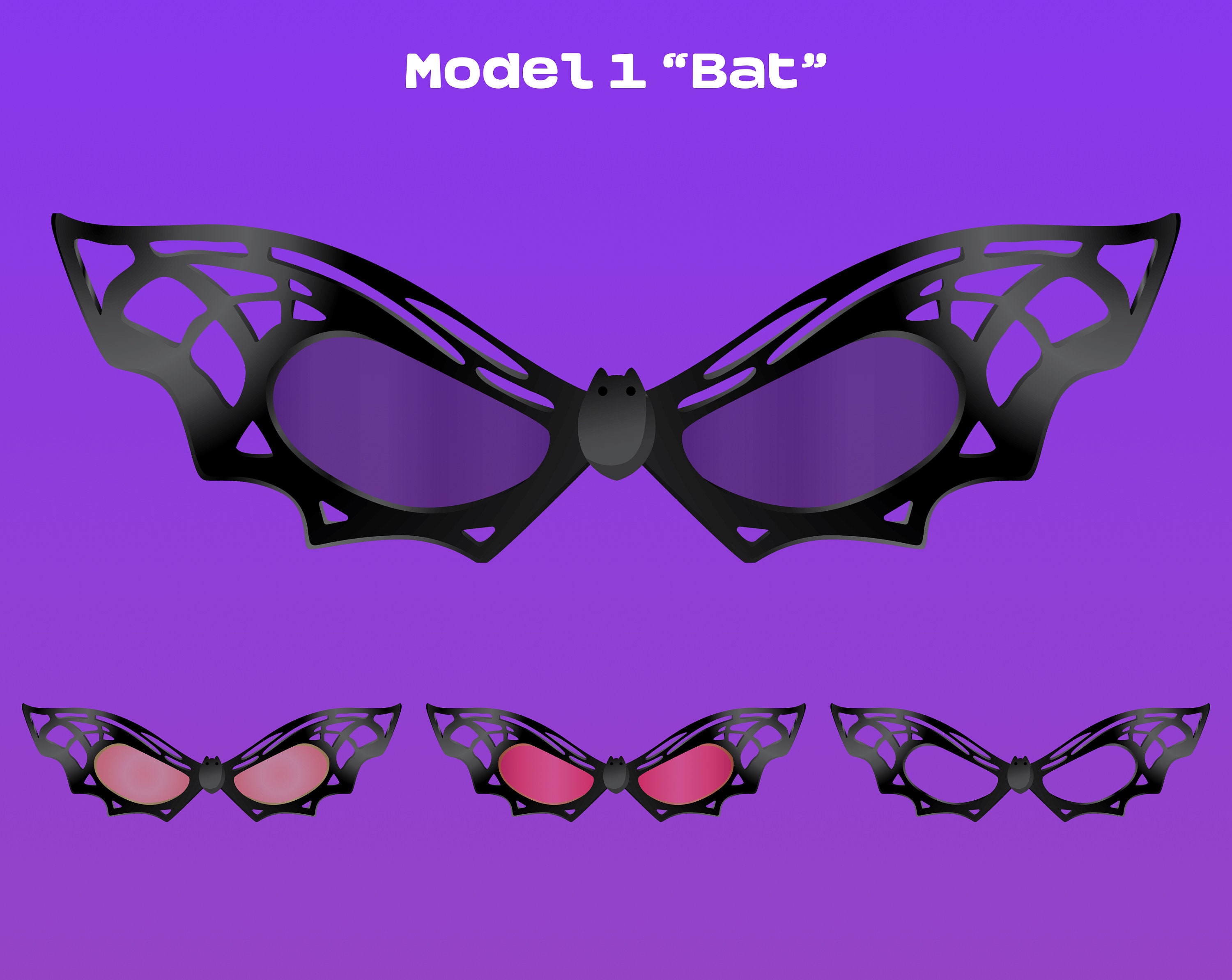 Halloween Vtuber Glasses Assets | Mask Pack (digital Download) - Etsy