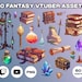 50 VTUBER Assets Bundle, VTUBER Asset | High Quality PNG Files ...