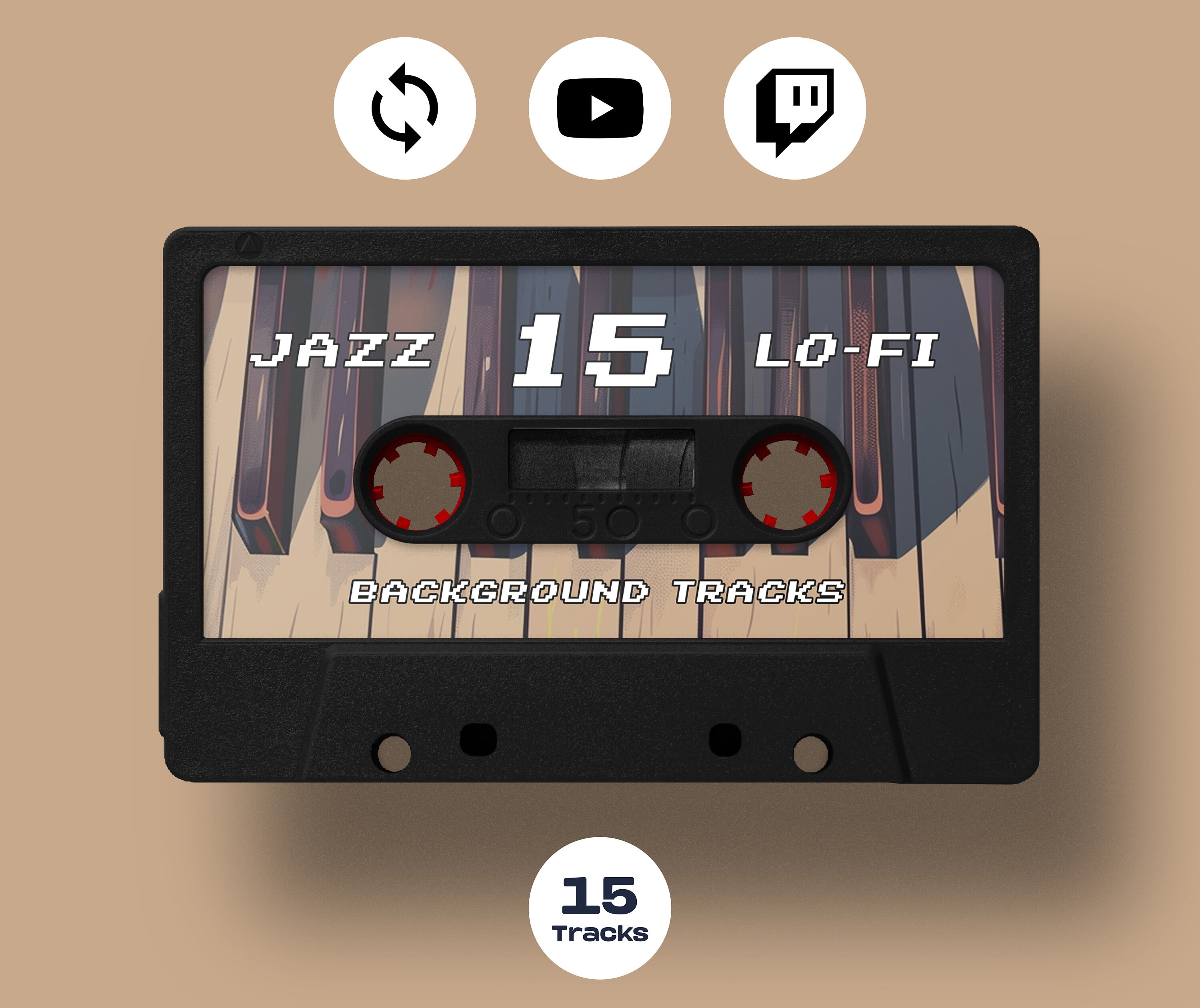 Twitch Music Streamer LOOPABLE Jazz Lo-fi Chill Music, 15 Tracks, Mood ...