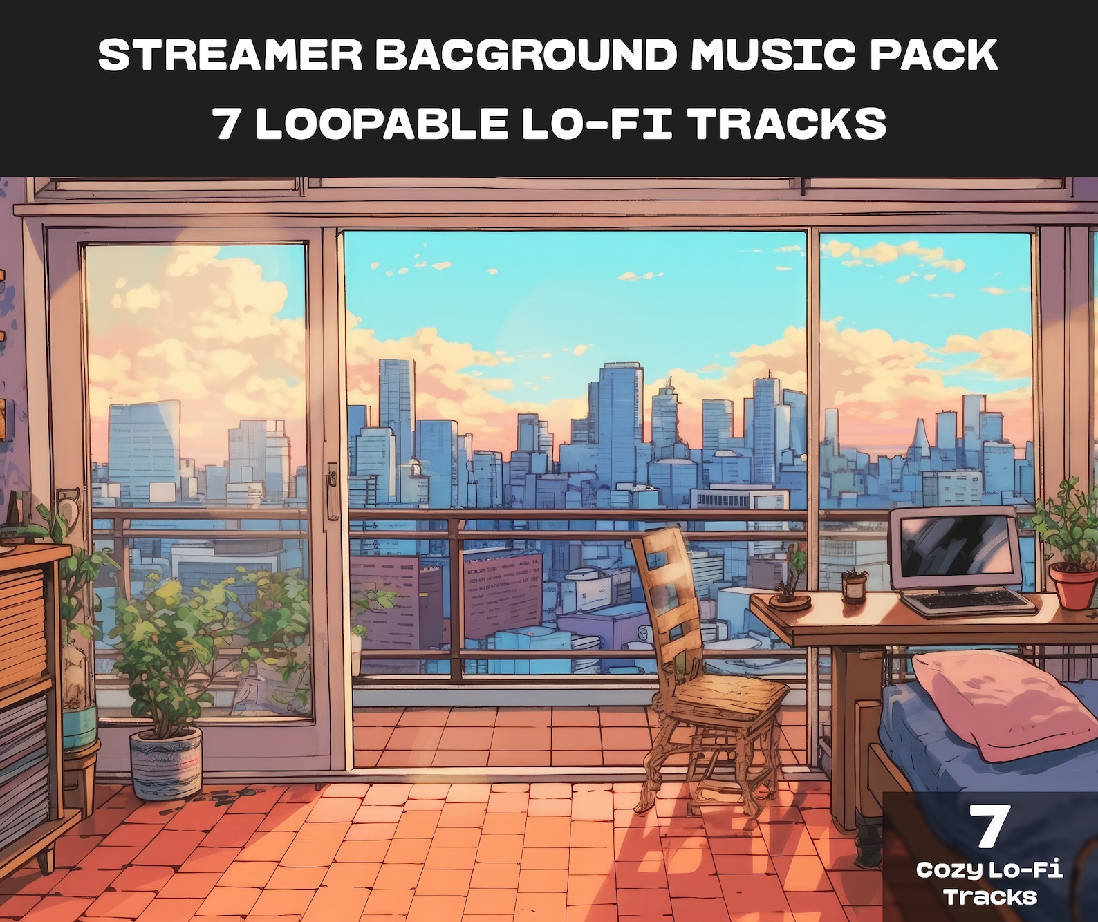 Twitch Music Streamer LOOPABLE Lo-fi Music, Mood Sounds, Background ...