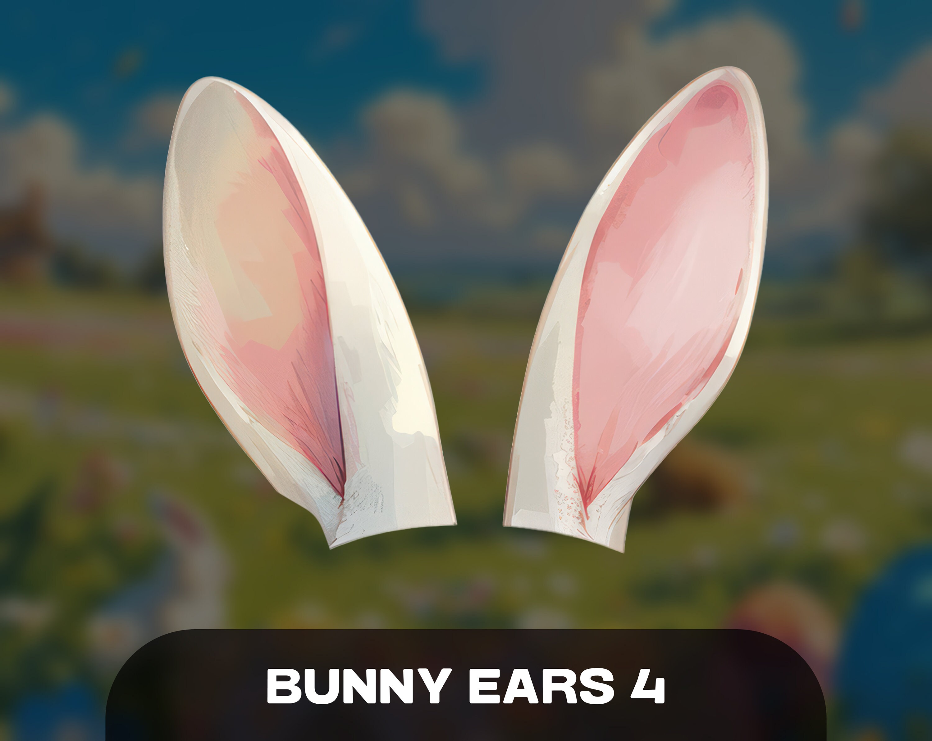 VTUBER 4 Bunny Ears Set, VTUBER Asset | High Quality PNG Files ...