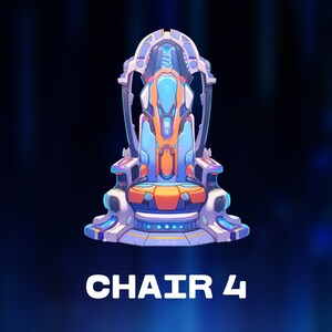 VTUBER 4 Sci-fi Cyberpunk Gaming Chairs Set, VTUBER Asset | High ...