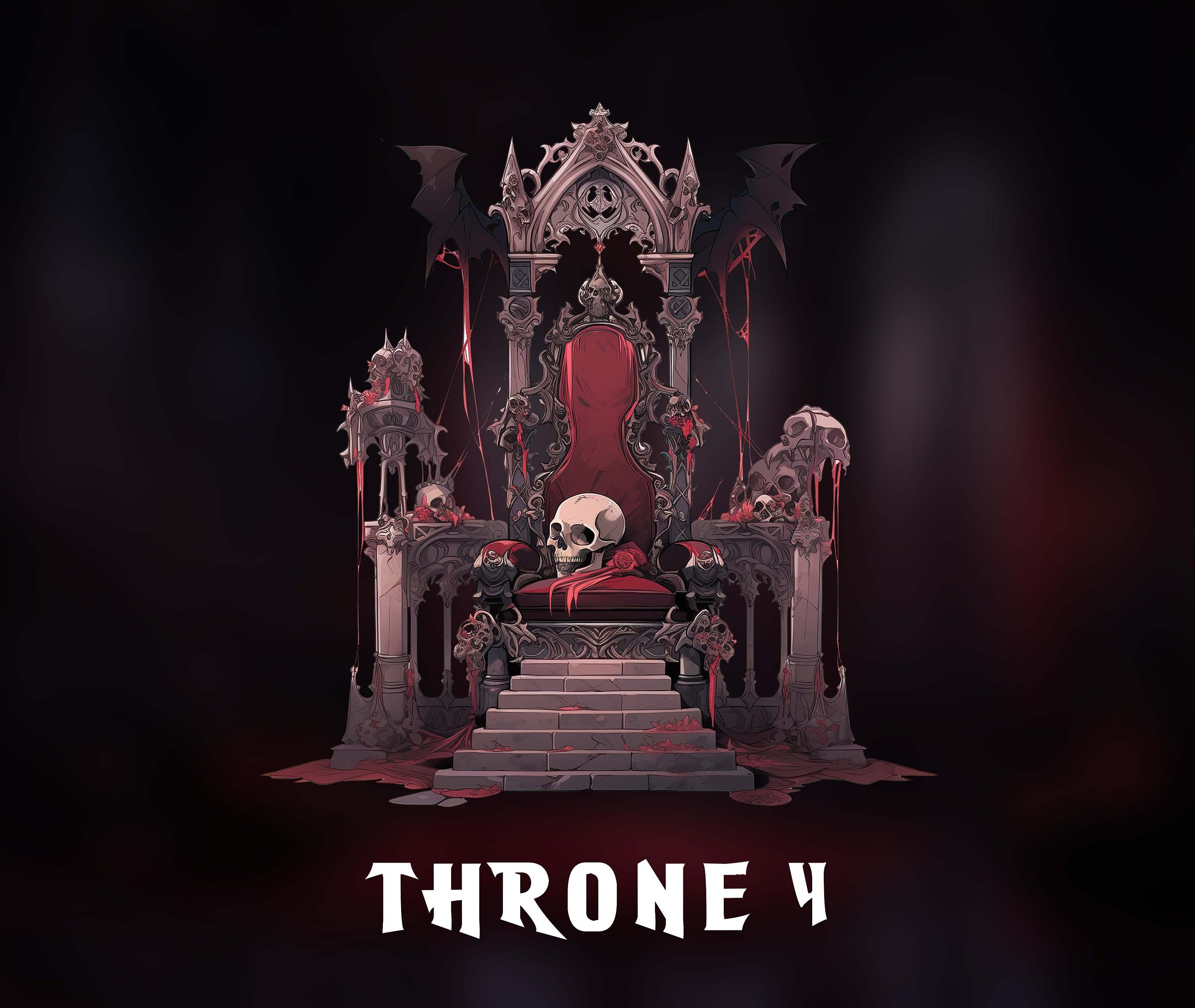 VTUBER Chair Throne 4 Vampire Demonic Gothic Chairs - Etsy