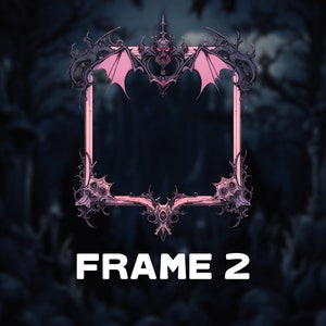4 Webcam Frame Vampire / Vampire Stream Frame / Vtuber / Gothic / Red ...