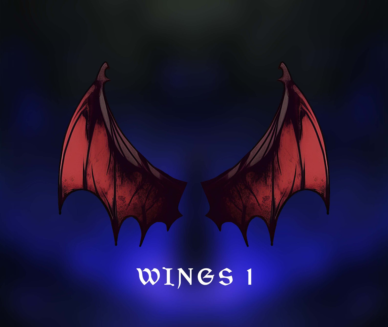 VTUBER Vampire, Demonic, Ghost 4 Wings Set | Bat or Demon Wings ...