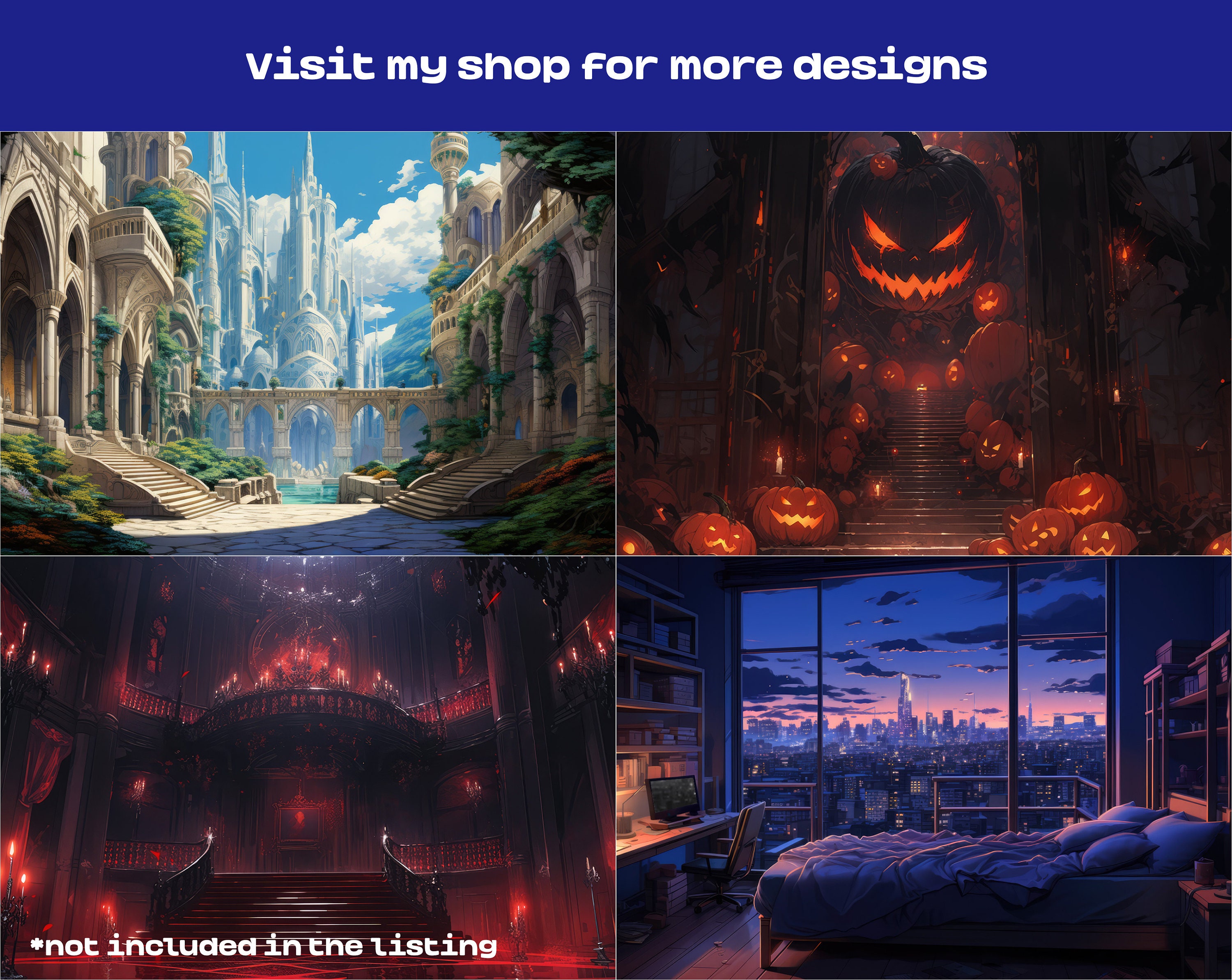 4 ANIMATED BACKGROUNDS | School of Magic Background | Fantasy Looped ...