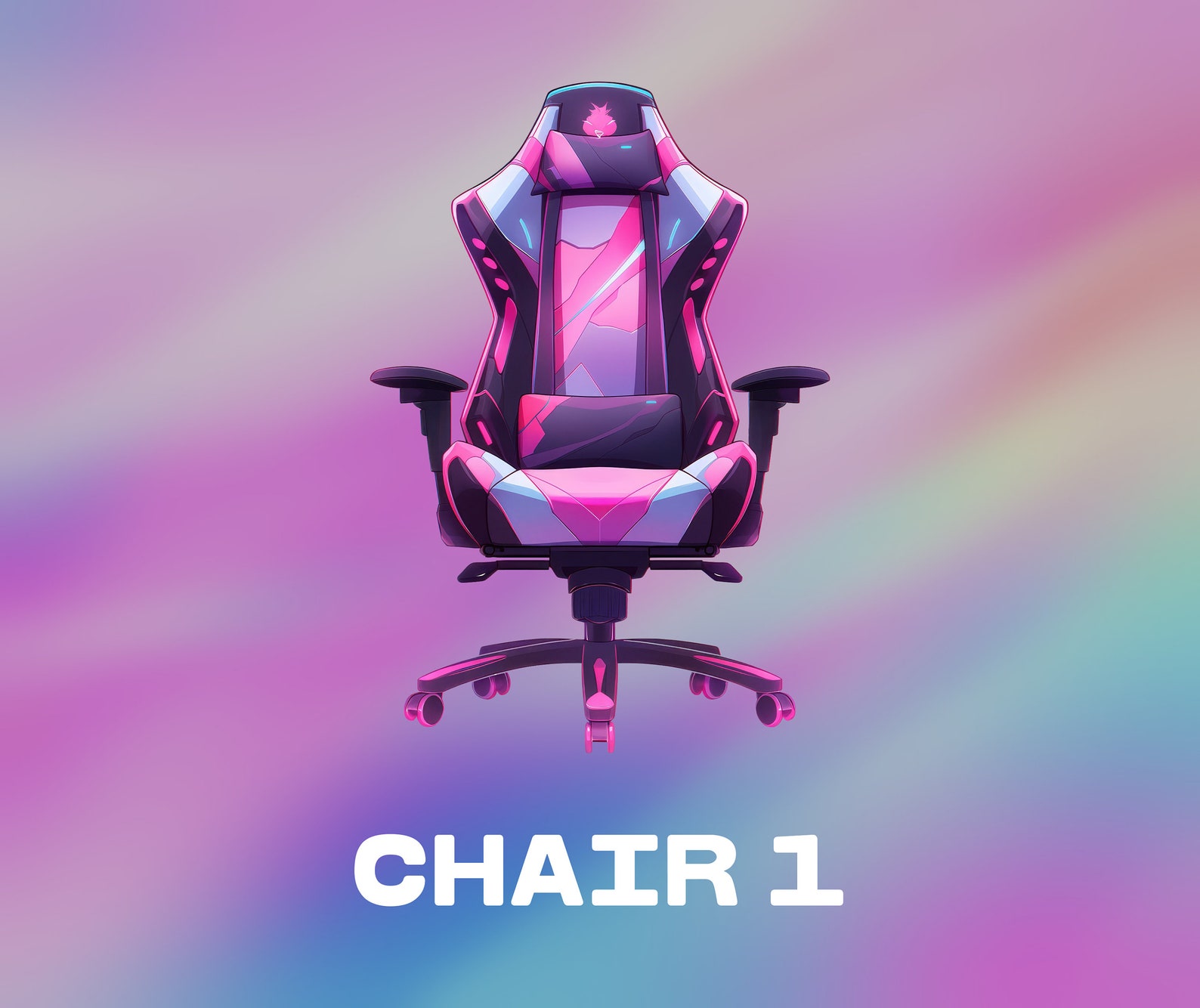 VTUBER 4 Gaming Chairs Set, VTUBER Asset | High Quality PNG Files ...