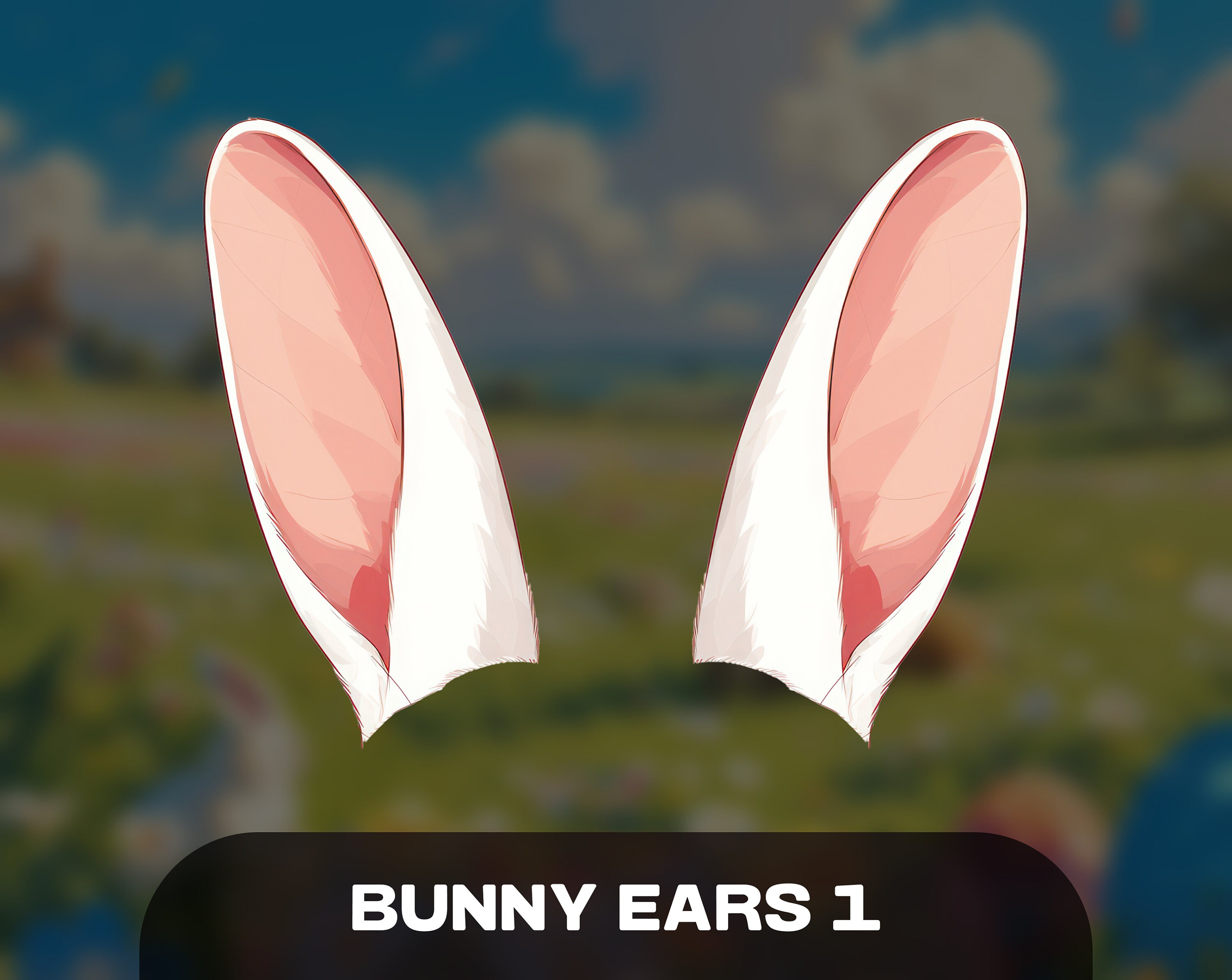 VTUBER 4 Bunny Ears Set, VTUBER Asset | High Quality PNG Files ...