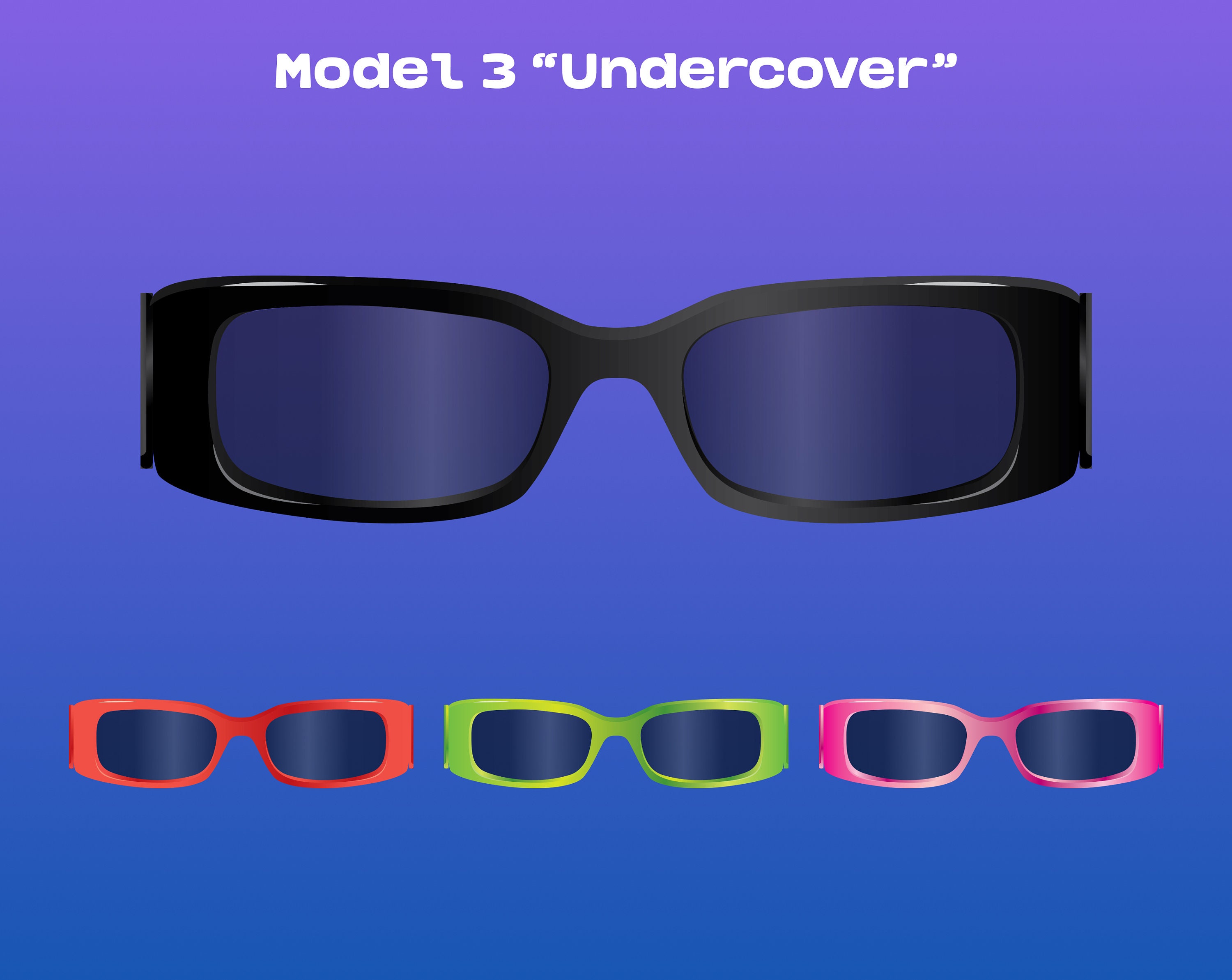 Vtuber Modern Glasses Assets | Vtuber Glasses Pack | Circle Glasses ...