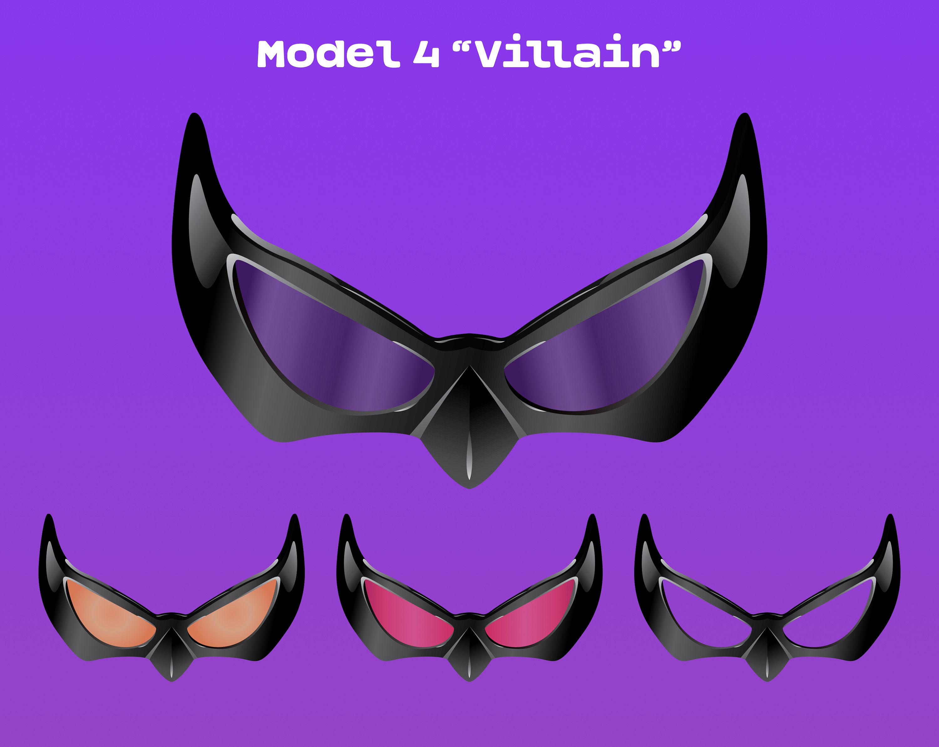 Vtuber Halloween Glasses Assets | Vtuber Halloween Mask Pack | Circle ...