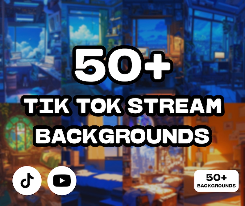 50 Vertical Tiktok Vtuber Backgrounds, Ghibli Style, Stream Background ...