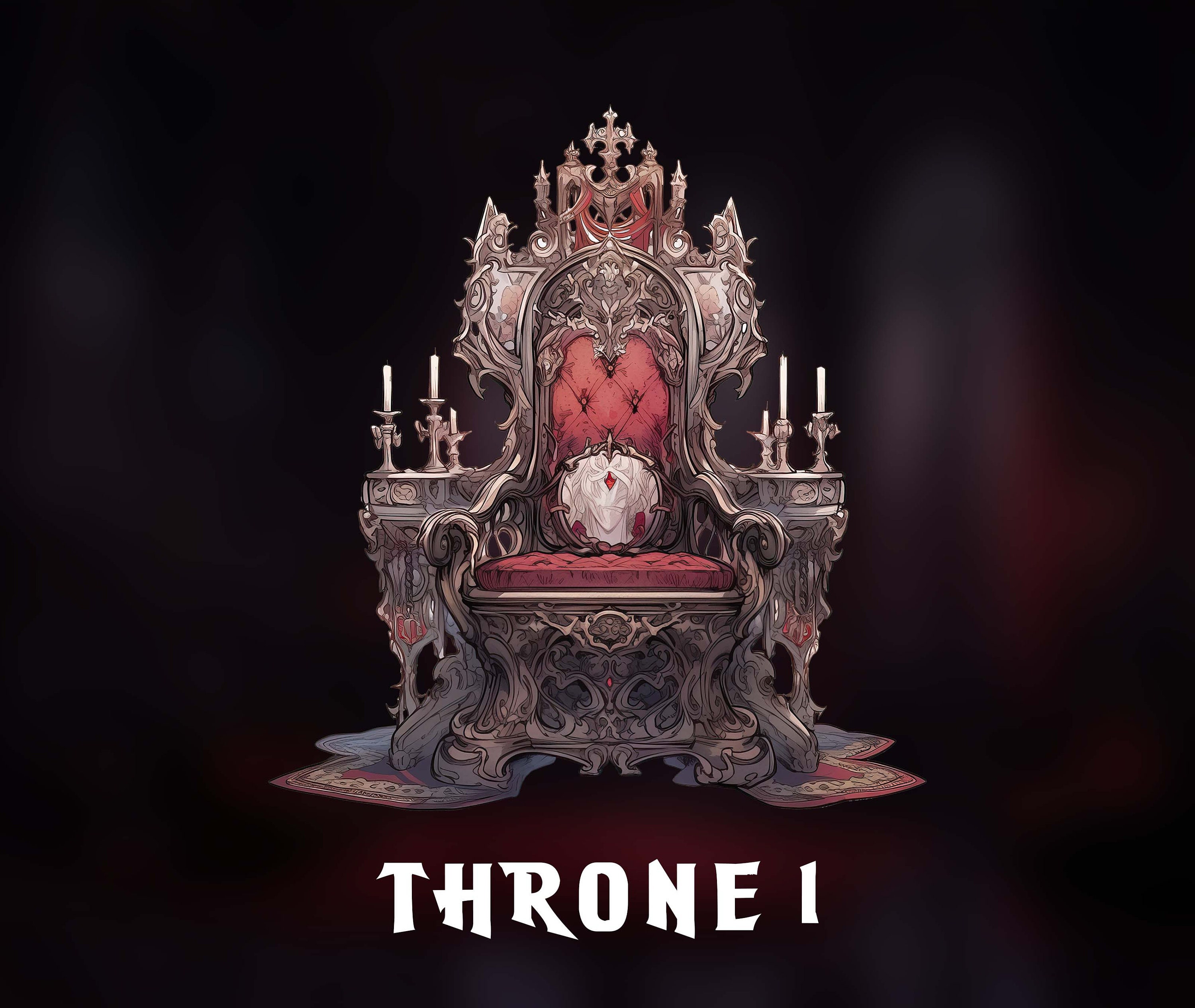 VTUBER Chair Throne 4 Vampire Demonic Gothic Chairs - Etsy