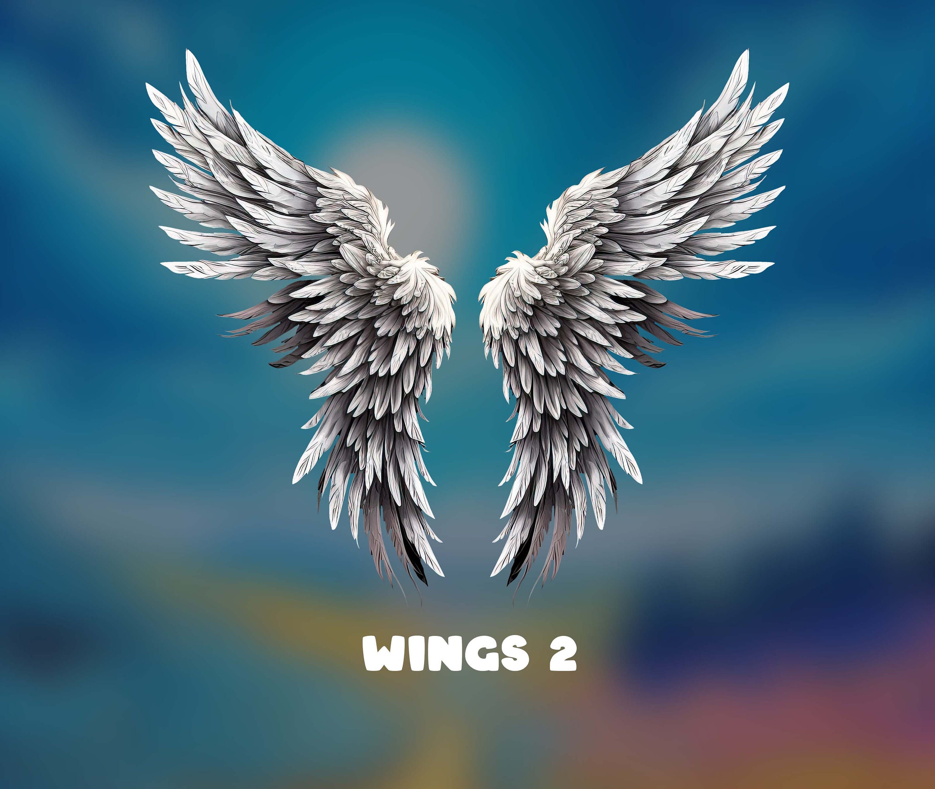 VTUBER Angel, Heaven, 4 Wings Set | Fantasy Wings | God Wings | Vtuber ...