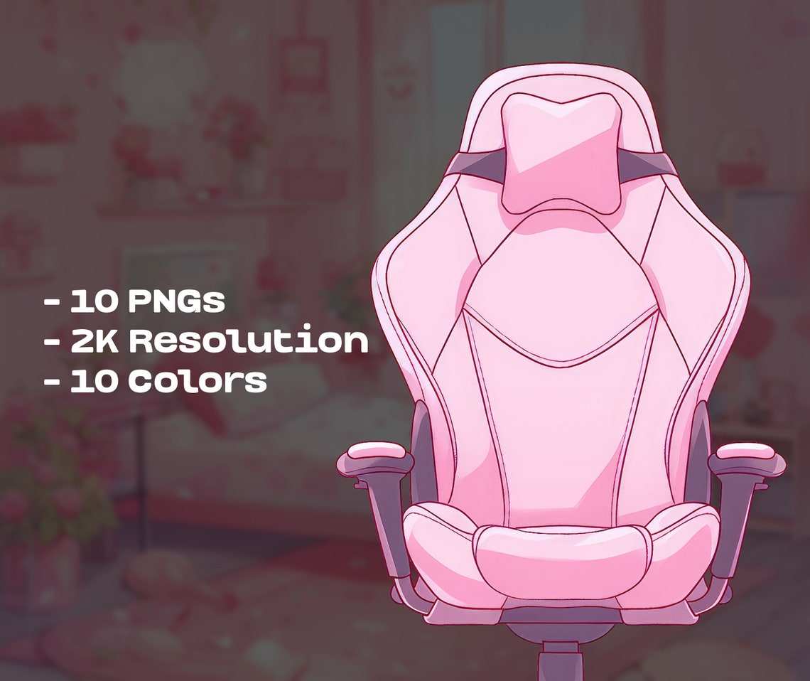 Vtuber Gaming Chair | 10 Colors Set | V Tuber Asset | Png Tuber, Vtuber ...