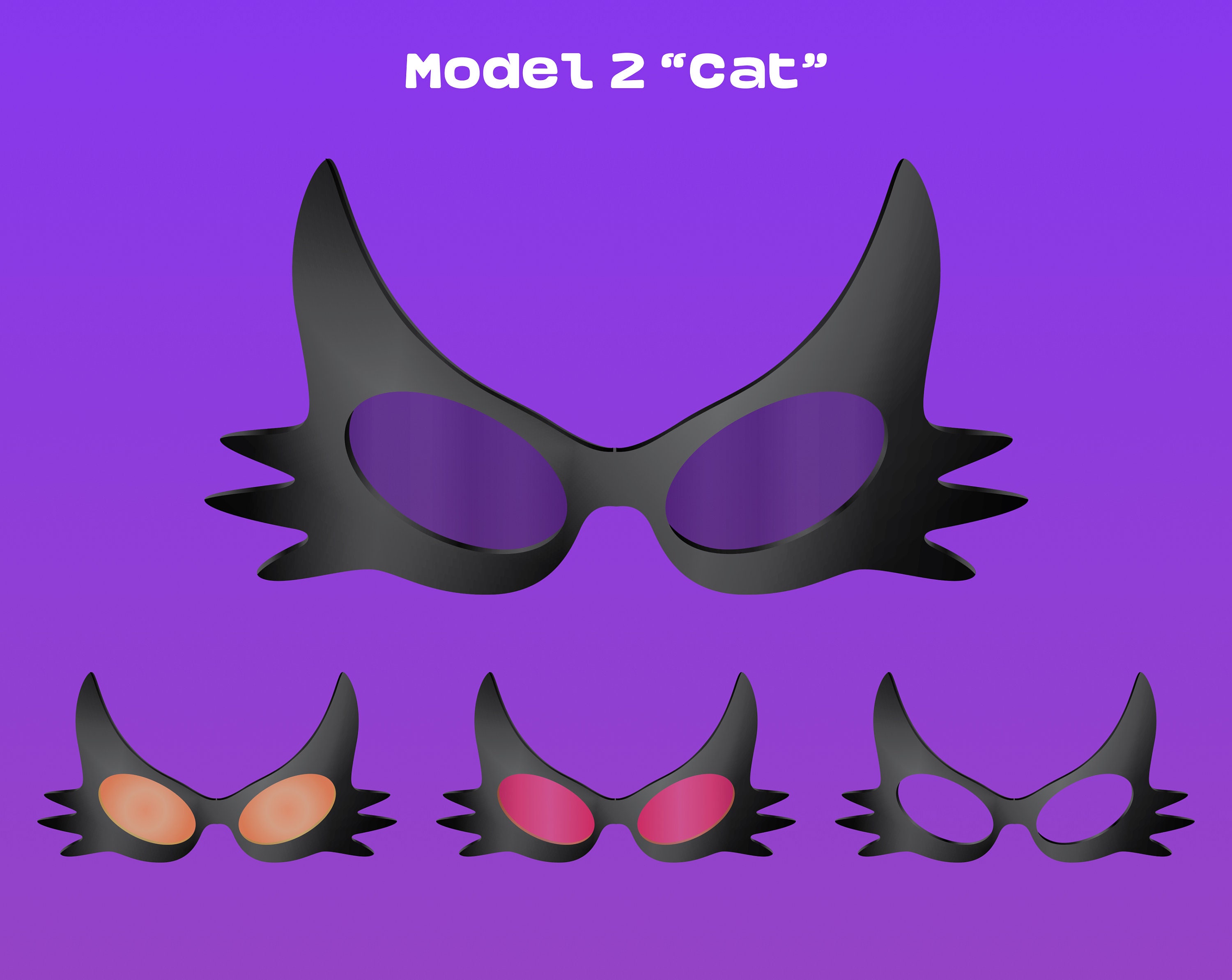 Halloween Vtuber Glasses Assets | Mask Pack (digital Download) - Etsy