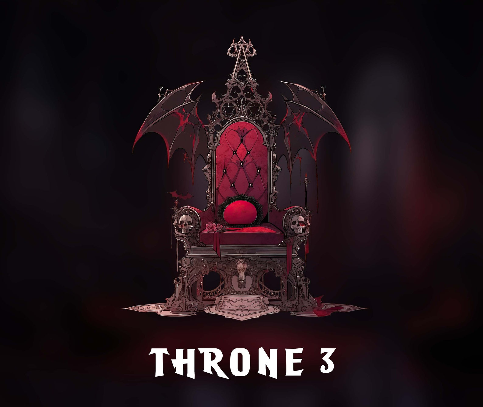 VTUBER Chair Throne 4 Vampire Demonic Gothic Chairs - Etsy