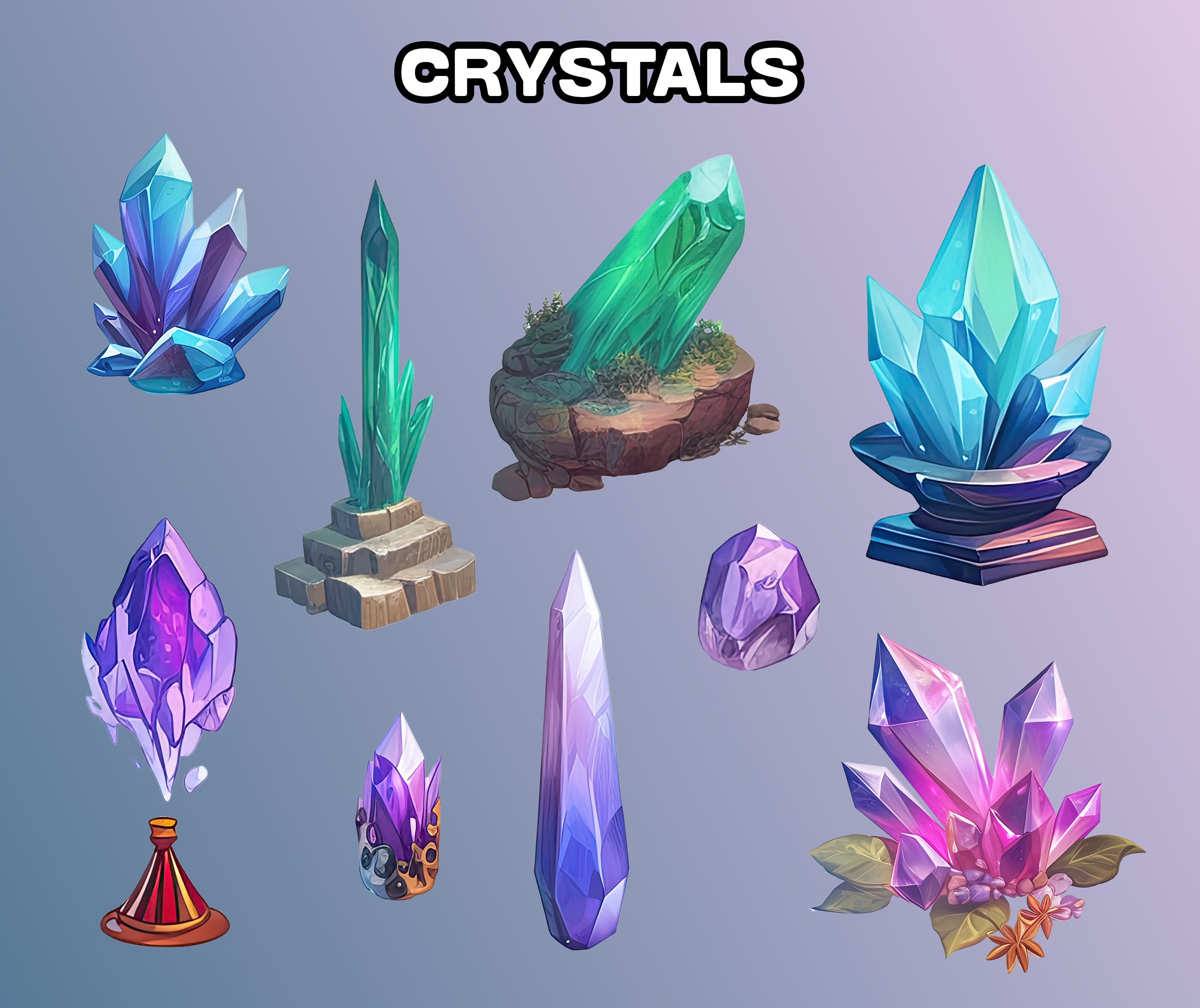 60 Fantasy VTUBER Assets Bundle, VTUBER Asset High-quality PNG Files ...