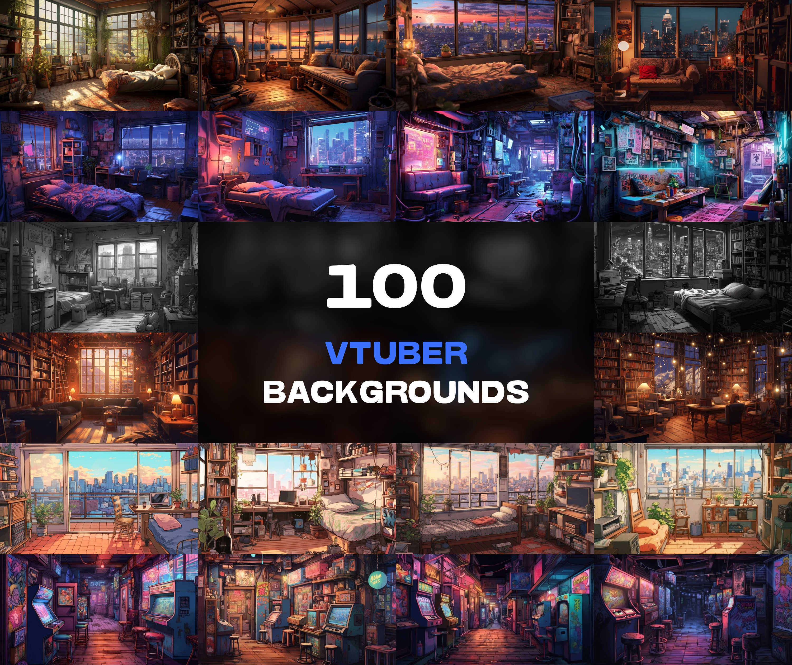 100 Vtuber Backgrounds, Vtuber Rooms, Stream Background, Virtual ...