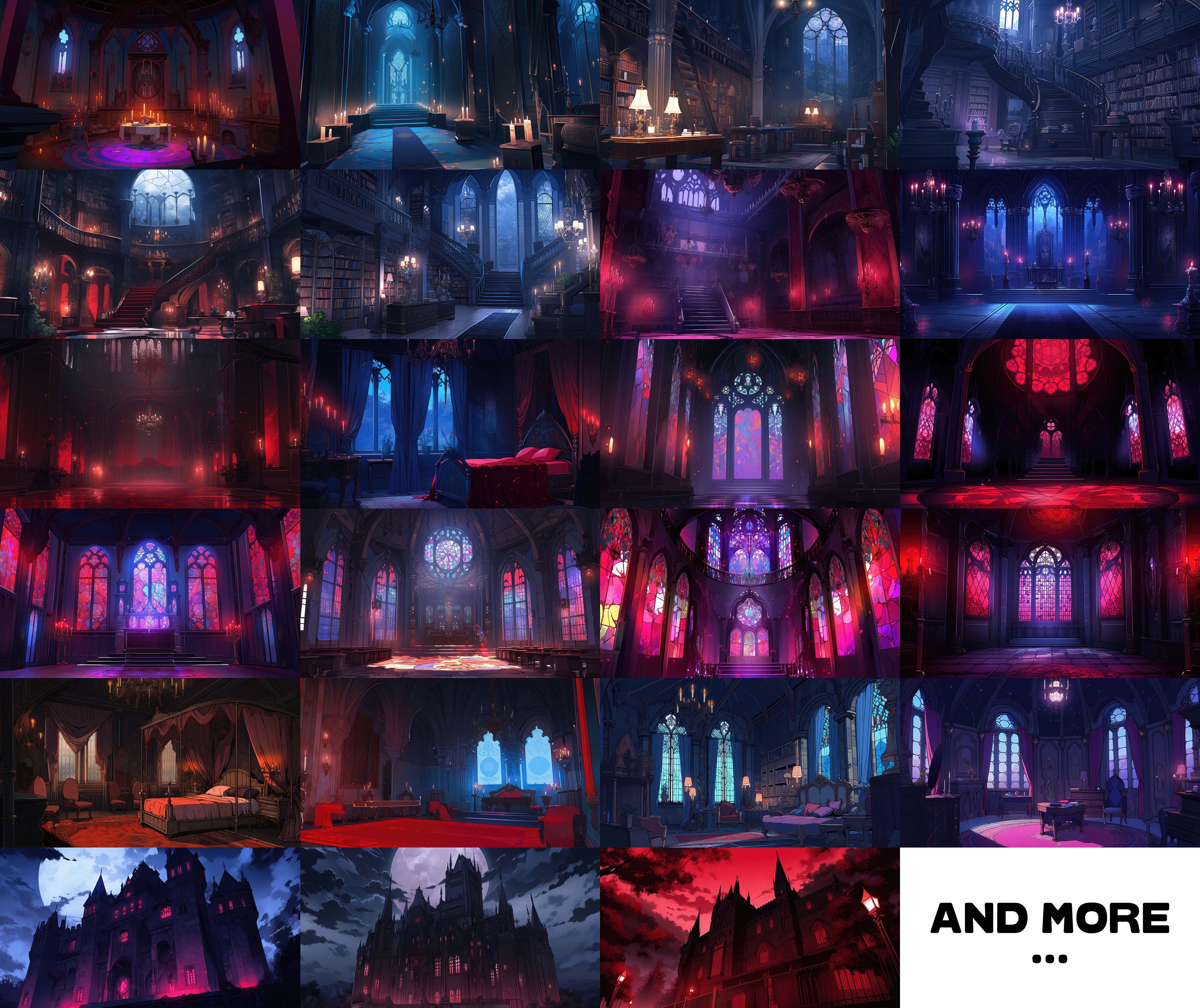 50 Vtuber Backgrounds, Vampire Rooms, Stream Background, Virtual ...