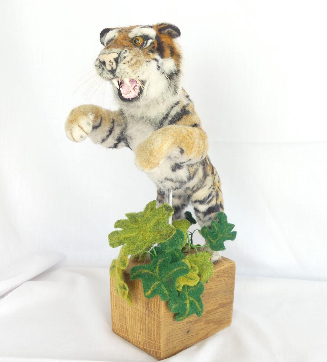 Needle Felted Tiger Sculpture - Etsy