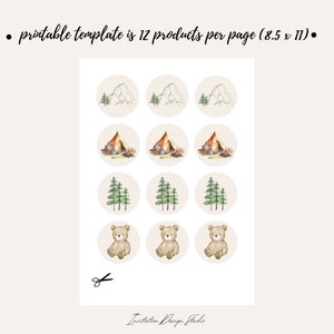 One Happy Camper Cupcake Toppers Happy Camper Decor One Camper Birthday ...