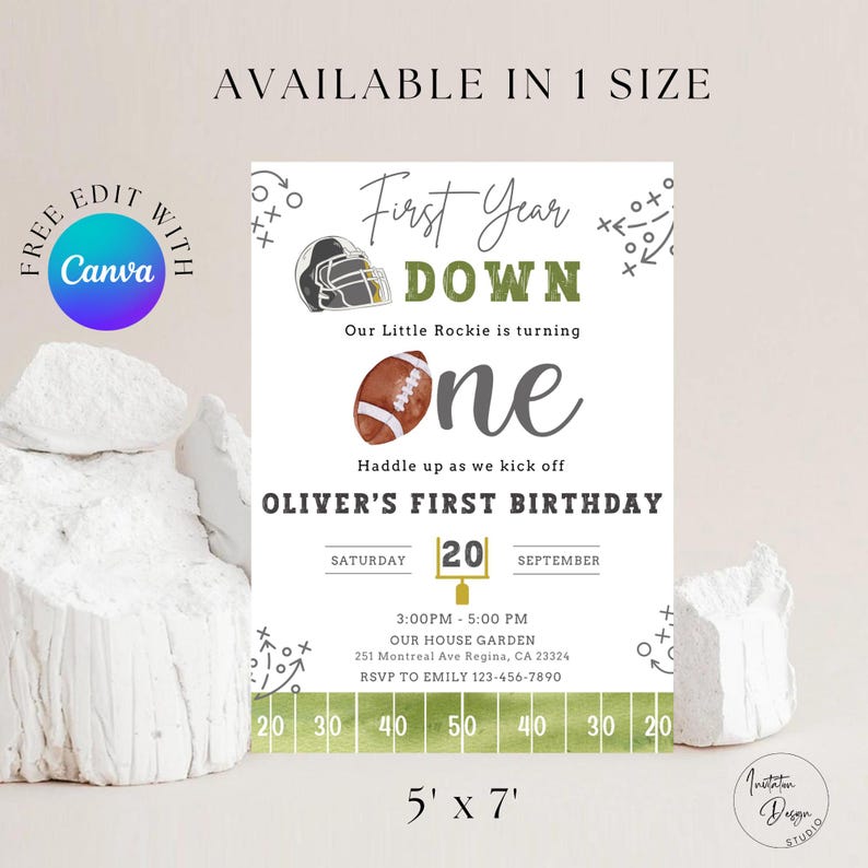 First Year Down Birthday Invitation 1st Year Down Birthday Invitation ...