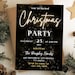 Editable Gold Boho Christmas Party Invitation Jingle and - Etsy