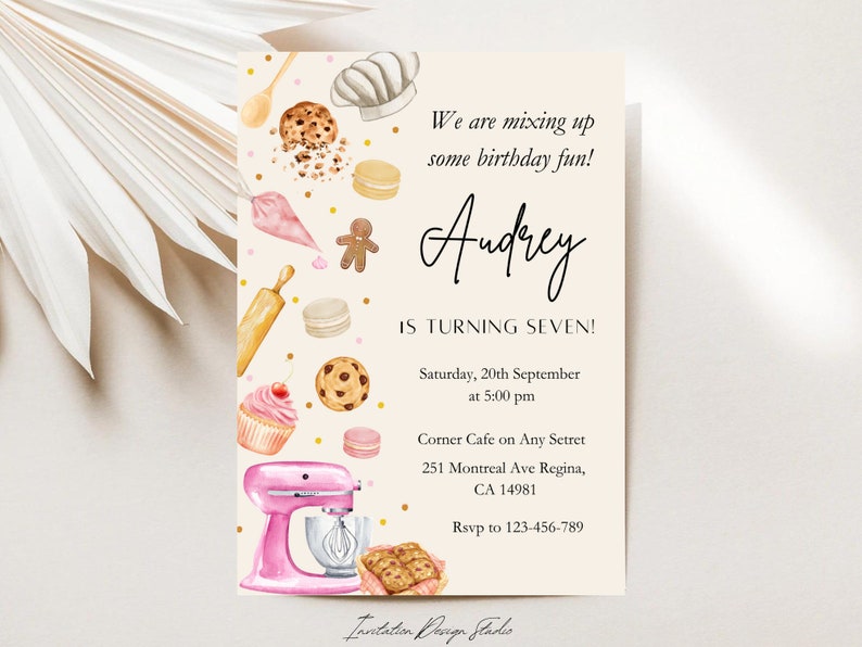 Little Chef Birthday Invitation Little Chef Birthday Cute - Etsy